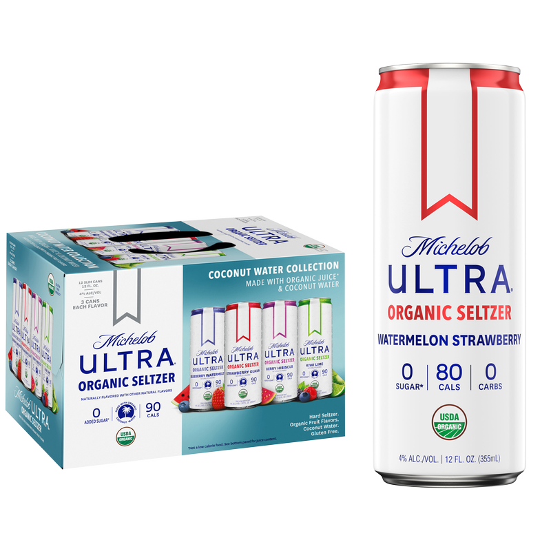 Michelob ULTRA Organic Hard Seltzer Coconut Water Variety Pack 12pk 12 ...