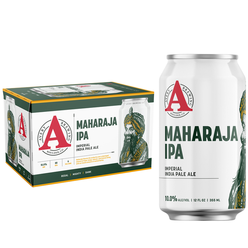 Avery Brewing Company Maharaja Imperial IPA 6pk 12oz Can – BevMo ...