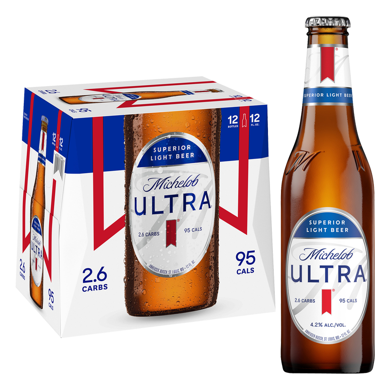 Michelob Ultra 12pk 12oz Btl 4.2% ABV – BevMo! Washington