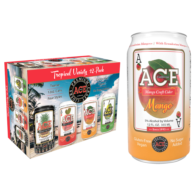 Ace Cider Tropical Variety 12pk 12oz Can 5.0% ABV – BevMo! Washington