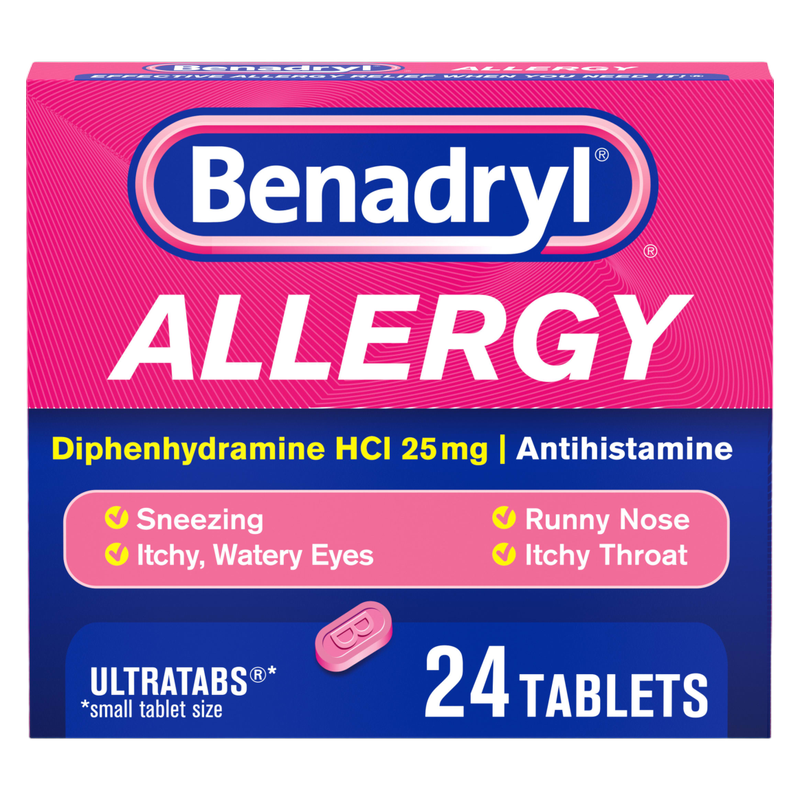 Benadryl Allergy Ultra Tablets 24ct – BevMo!