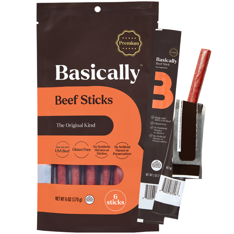 Basically Premium Original Beef Sticks, 6ct – BevMo! Washington