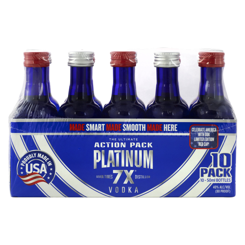 Platinum 7X Vodka 10pk 50ml Btl (80 Proof) – BevMo! Washington
