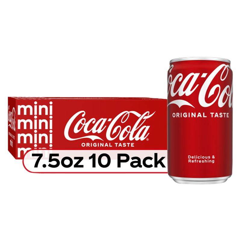 Coca-Cola Classic Mini Cans 10pk 7.5oz – BevMo!