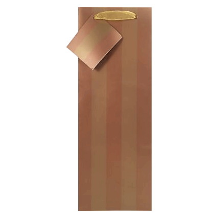 Gold Matte Striped Bottle Bag – BevMo! Washington