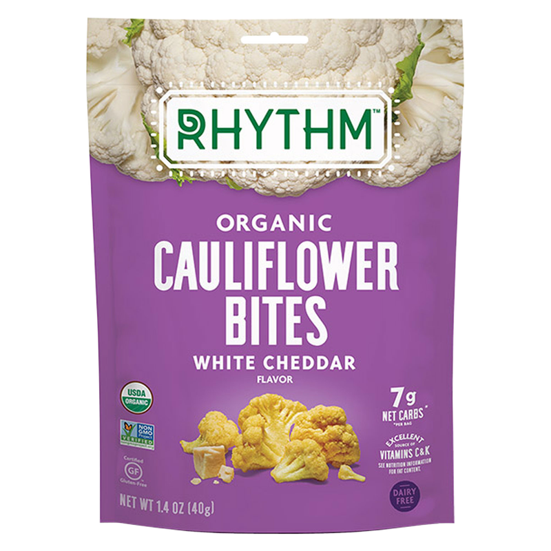Rhythm Superfoods White Cheddar Cauliflower Bites 1.4oz – BevMo!