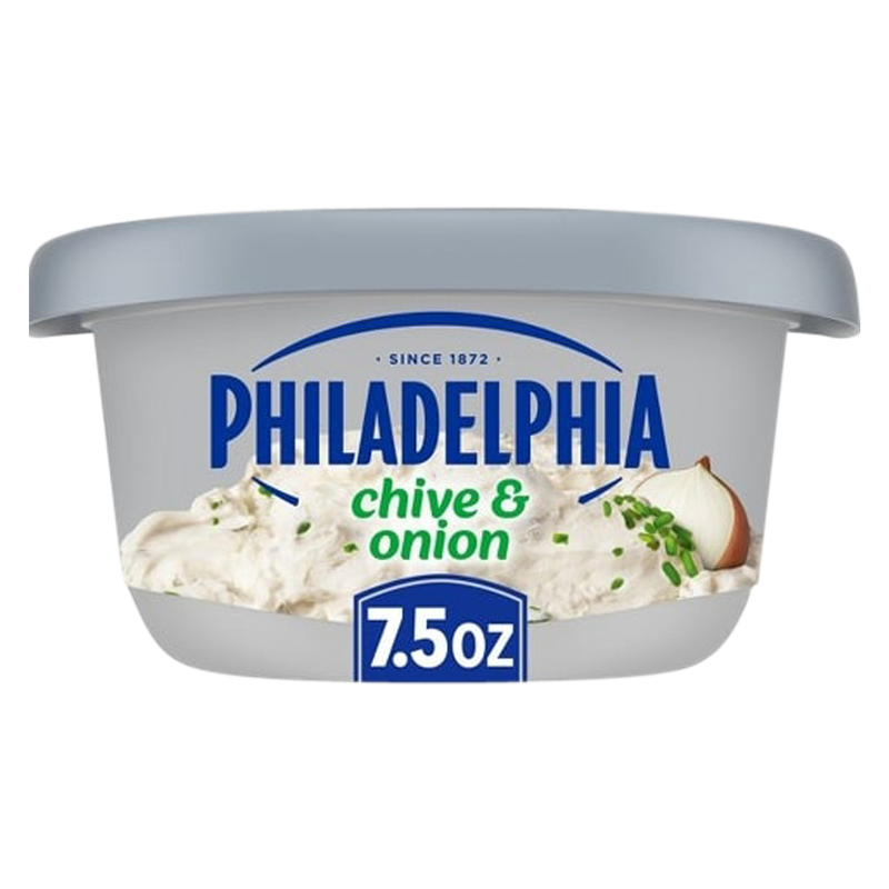 Philadelphia Chive & Onion Cream Cheese Spread - 7.5oz – BevMo! Washington